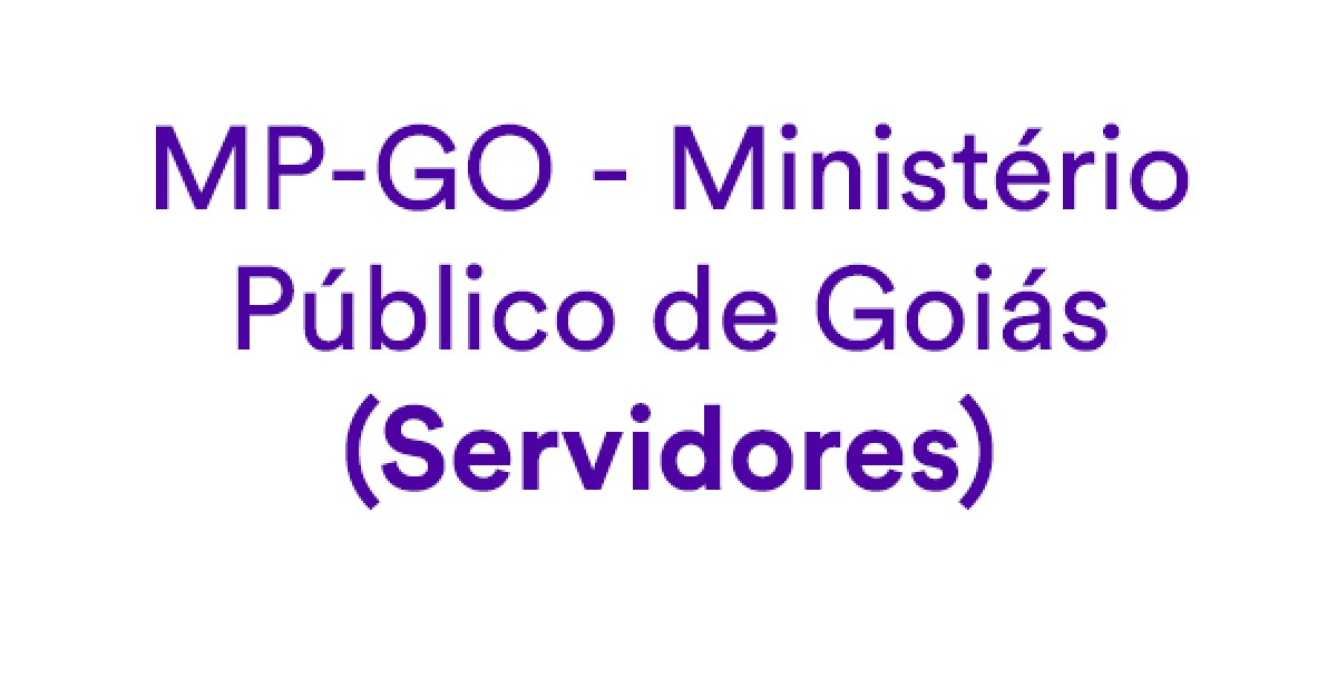 Cursos Online para Concurso MP-GO | Estratégia Concursos